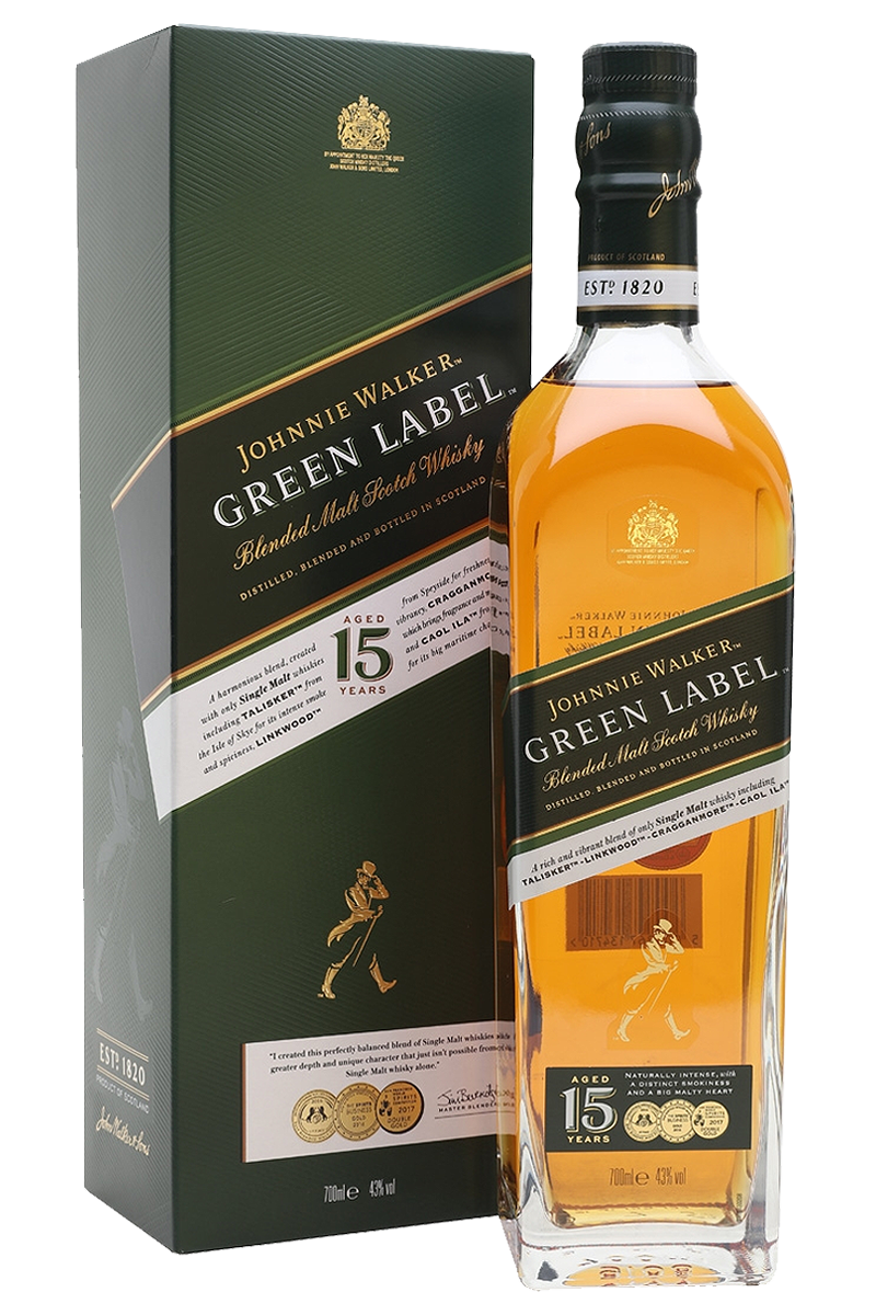 Johnnie Walker Green Label 15 Years Scotch Whisky – Sunset Corners